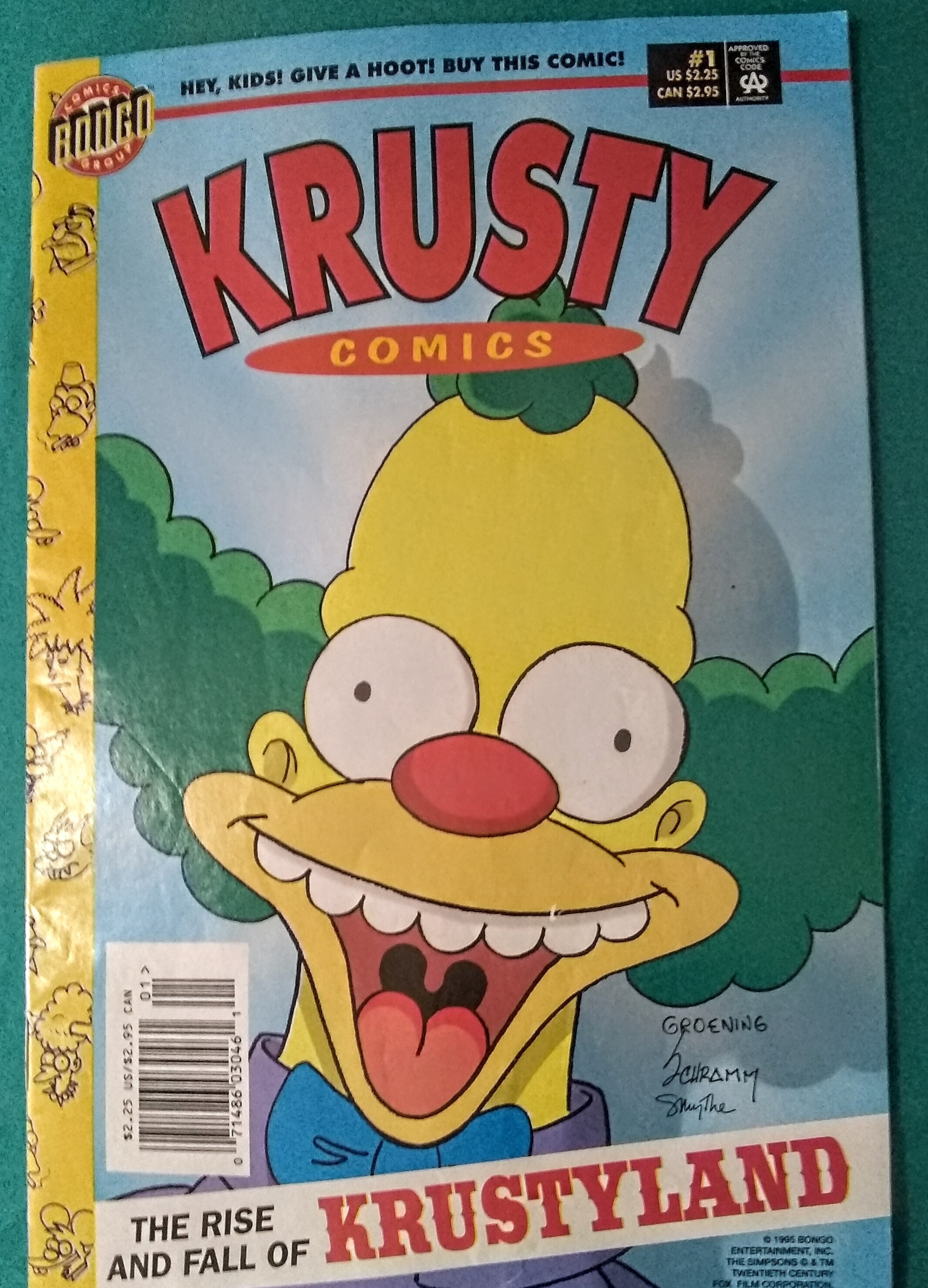 Krusty Comics #1 (1995) PRICE CUT!! | Comic Books - Modern Age, Bongo ...