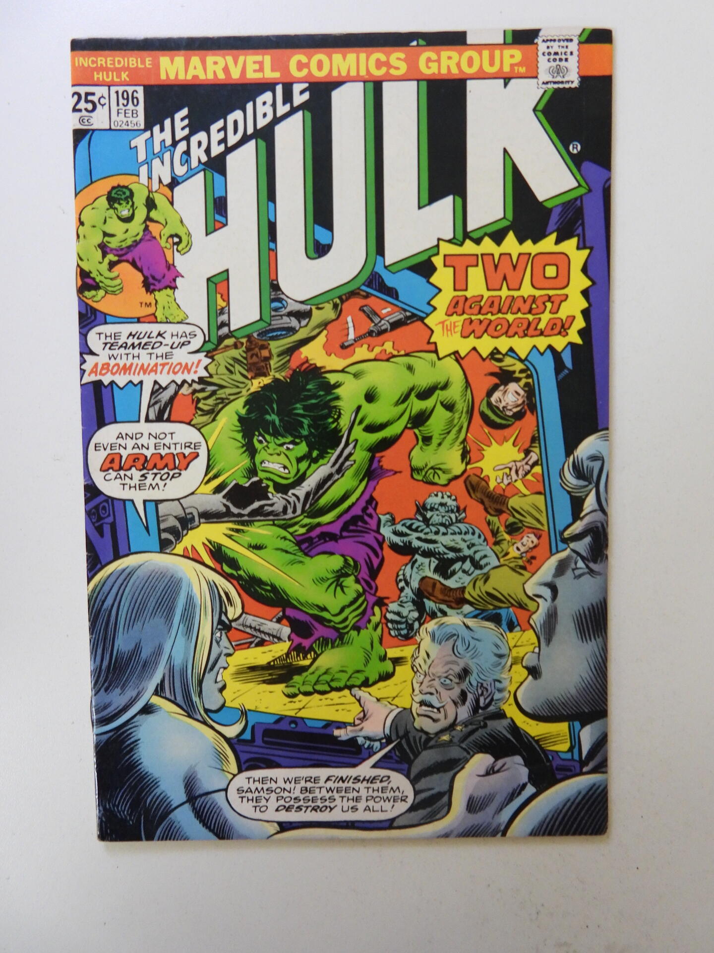 The Incredible Hulk #196 Regular Edition (1976) VF- condition MVS ...