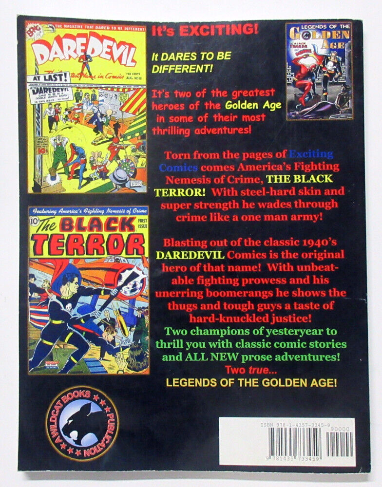 Legends Of The Golden Age The Black Terror & Daredevil Book Comic Phil ...