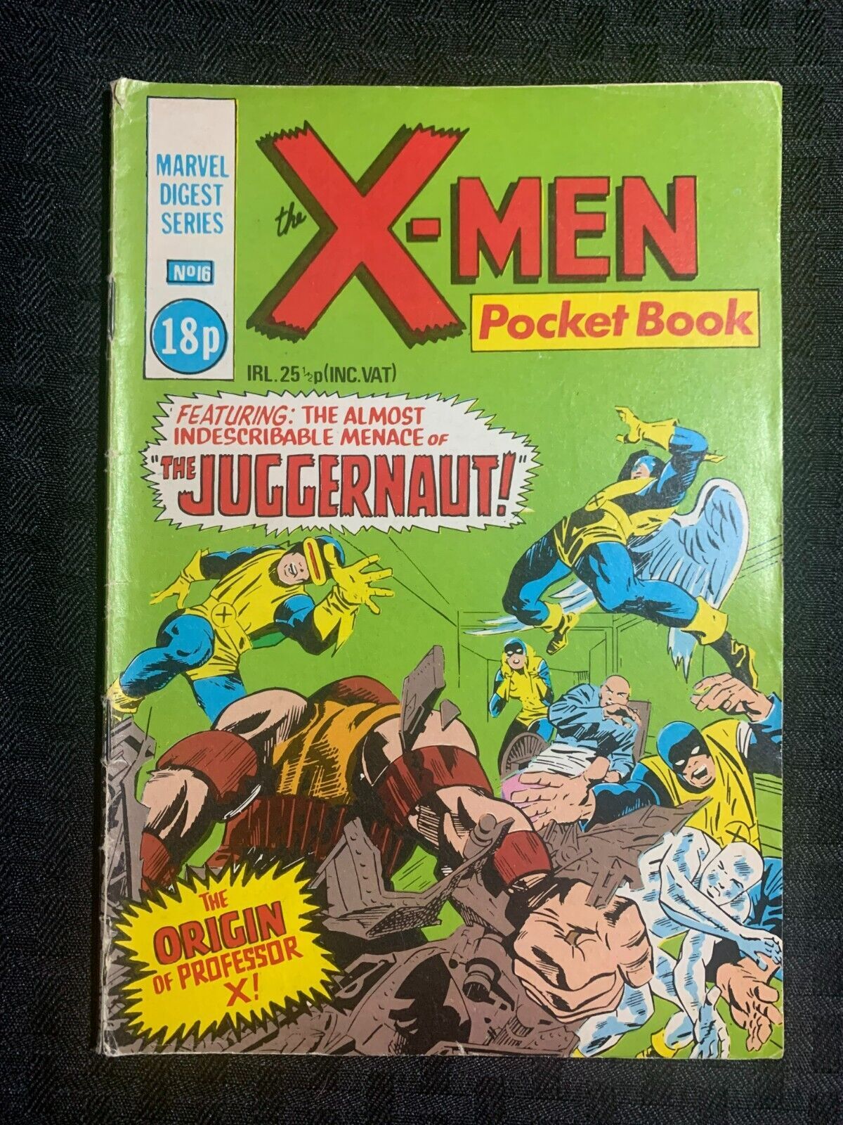 1981 X-MEN Marvel Pocket/Digest #16 VG- 3.5 Origin of Professor X ...