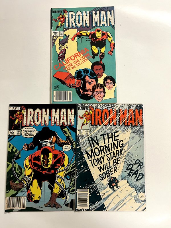 3 Iron-Man Marvel Comic Books #182 183 184 Spiderman Iron-Man Thor 46 ...