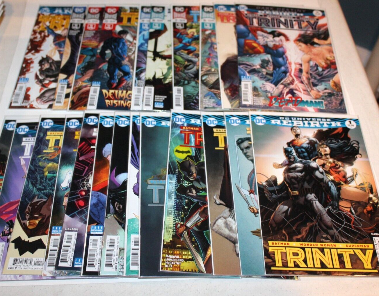 Complete Set Trinity 1-22 Annual 2016 NM BOARDED DC Rebirth Batman ...
