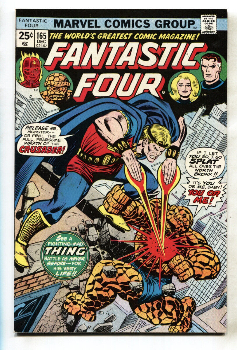 FANTASTIC FOUR #165--2nd appearance of Thelius the Eternal/Crusader ...