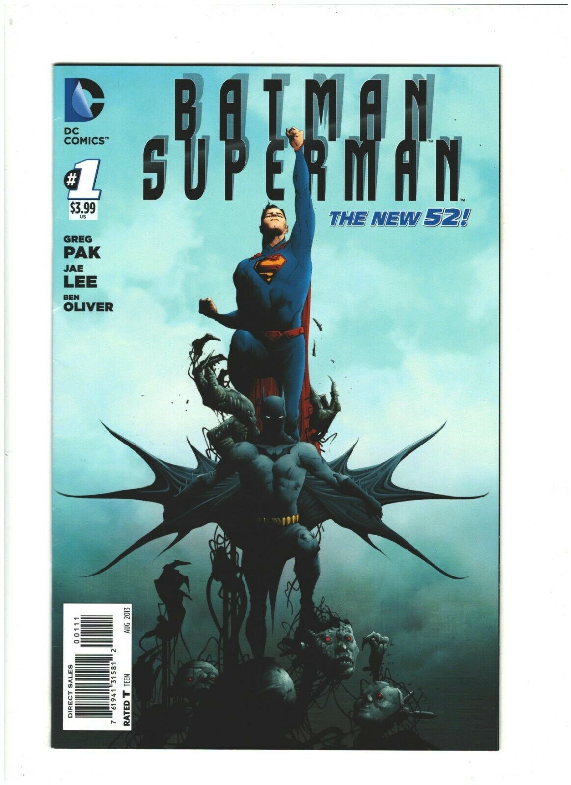 Batman/Superman #1 VF+ 8.5 DC Comics 2013 Greg Pak & Jae Lee ...