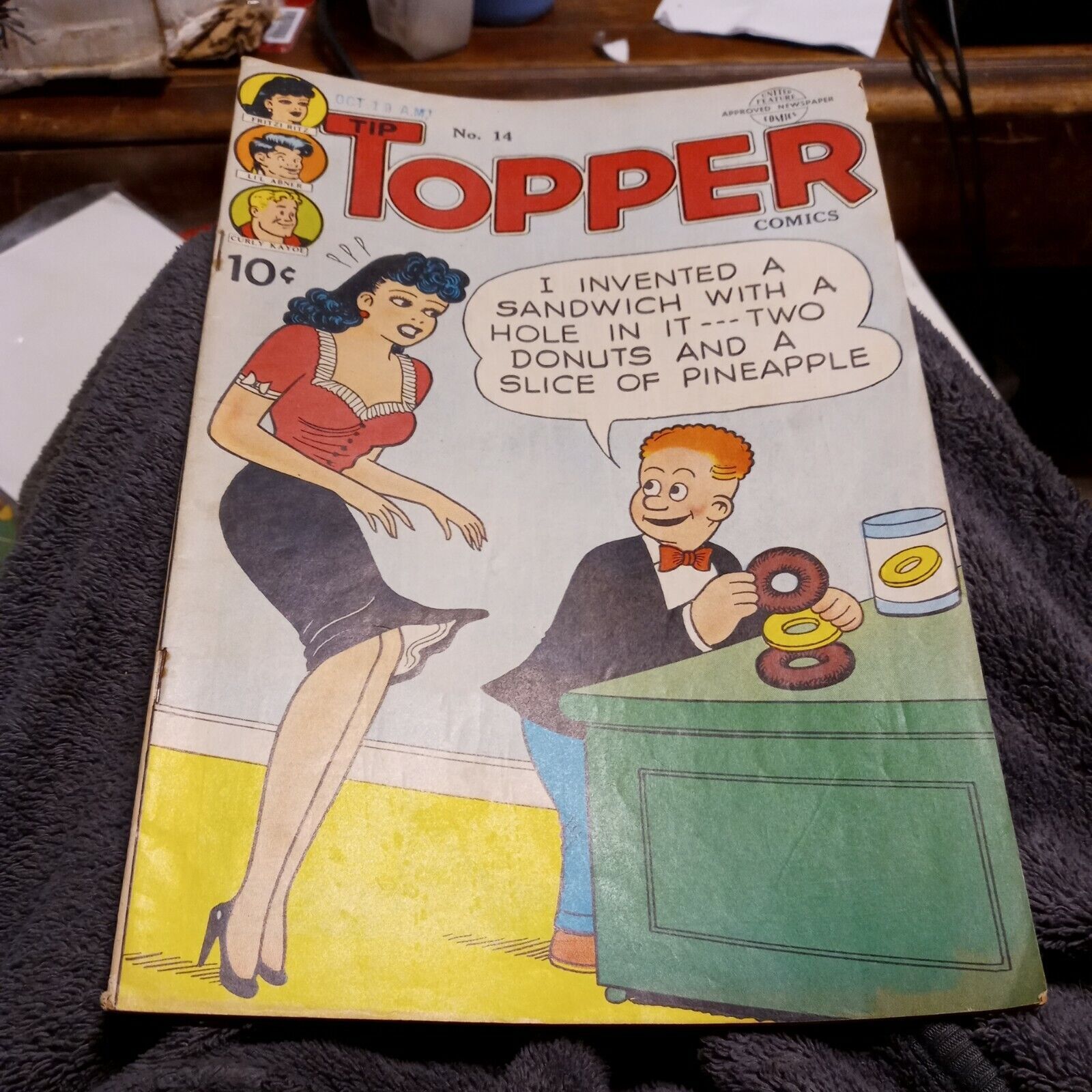 Tip Topper Comics #14 united features 1952 golden age fritzi ritz ...