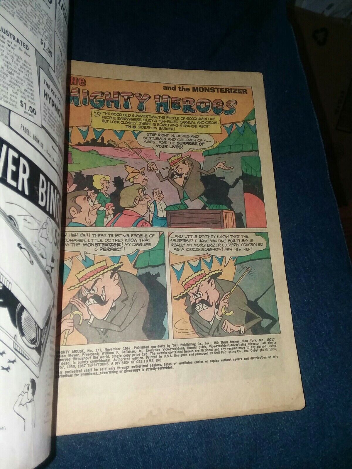 Dell Mighty Mouse #171 November 1967 Silver Age Comics cartoon ...