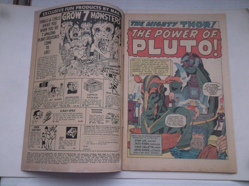Marvel: the Mighty Thor #130, Goldie Locks/Hercules VS Pluto, Kirby ...
