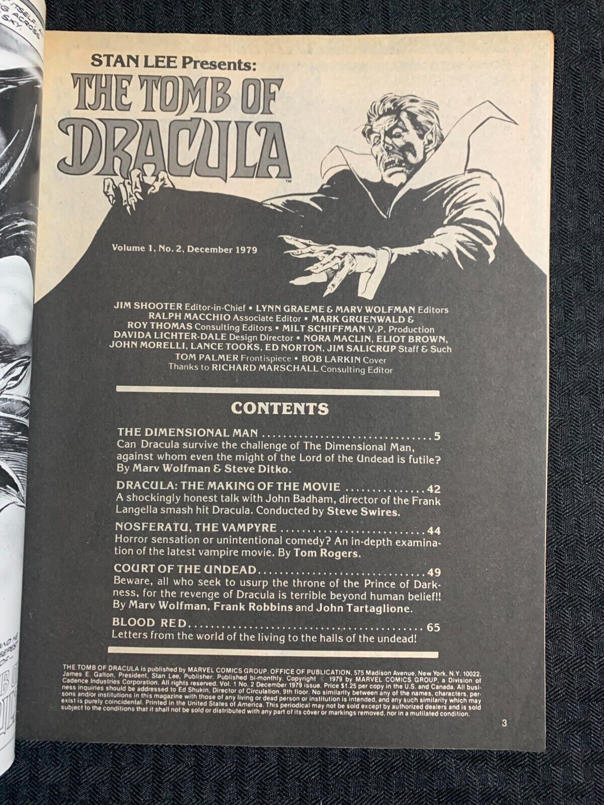 1979 TOMB OF DRACULA Magazine #2 FN+ 6.5 Gene Colan / Nosferatu | Comic ...