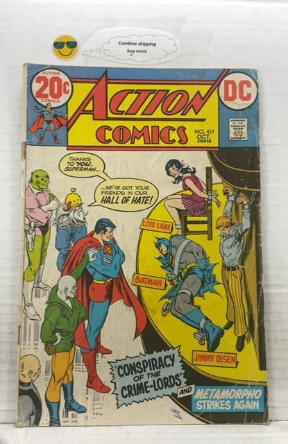 Action Comics #417 (1972) Batman Superman | Comic Books - Bronze Age ...