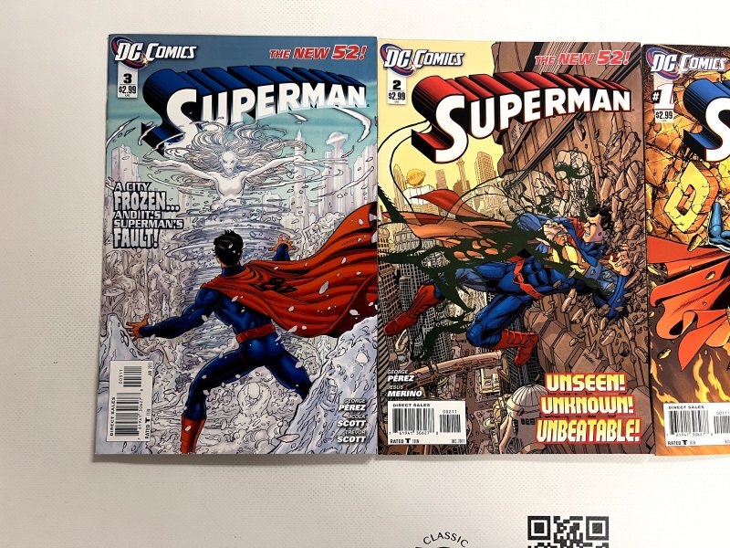 3 Superman DC Comic Books # 1 2 3 Batman Wonder Woman Flash Joker 108 ...