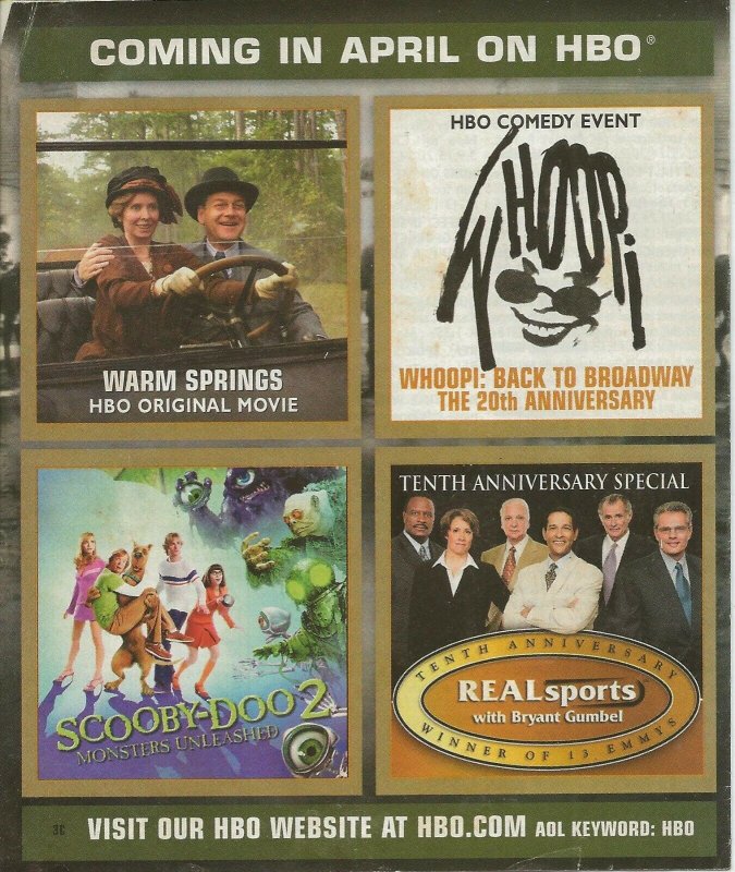 ORIGINAL Vintage Mar 2005 HBO Guide Magazine Deadwood Scooby Doo 2 ...