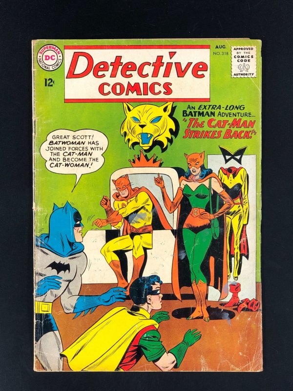 Detective Comics #318 (1963) GD+ Cat-Man Strikes Back! Batwoman | Comic ...