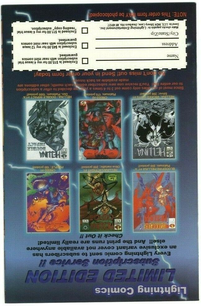 Hellina: Heart of Thorns #1 (of 2) - Lightning Comics - July 1996 ...
