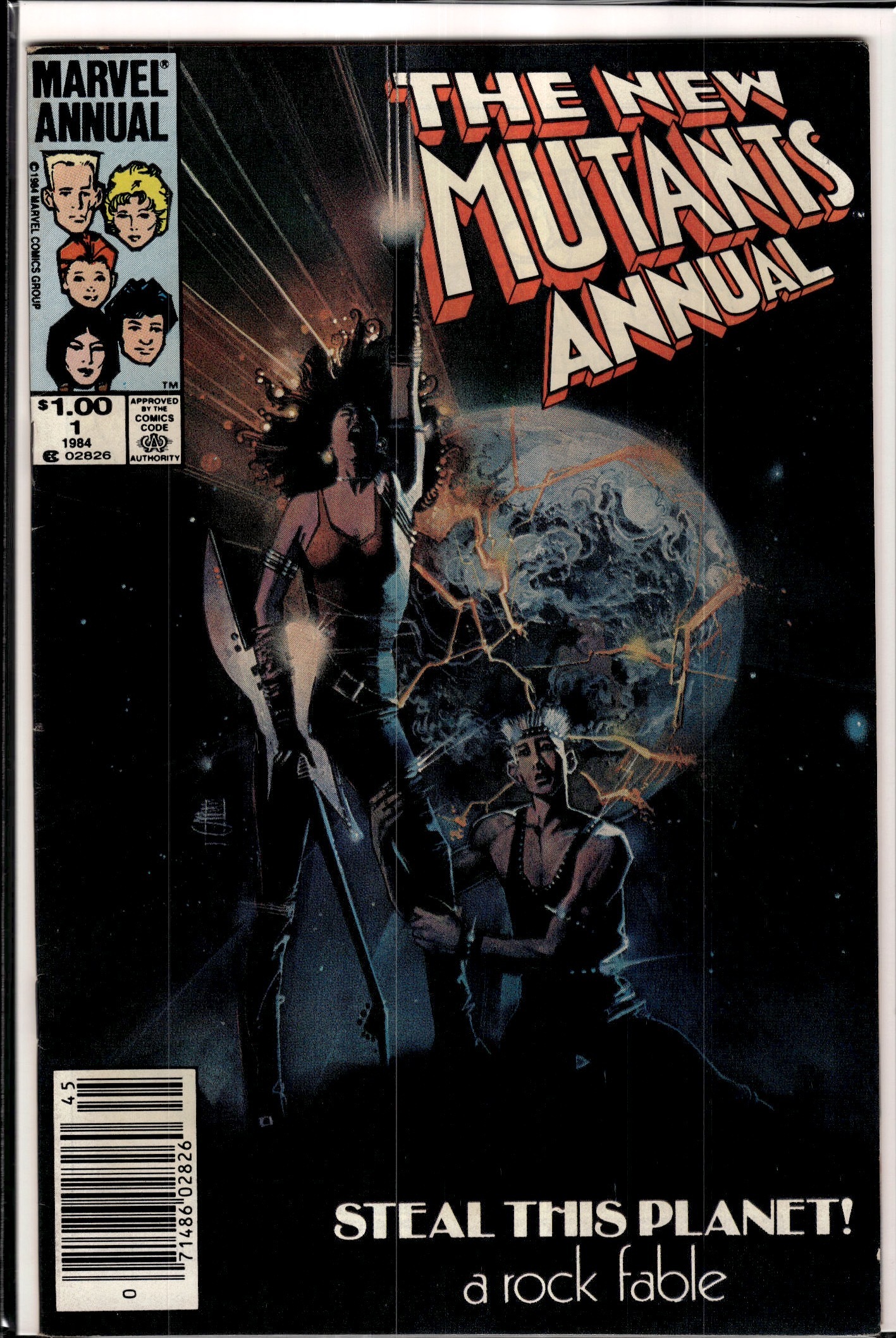 The New Mutants Annual #1 Newsstand Edition (1984) New Mutants [Key ...