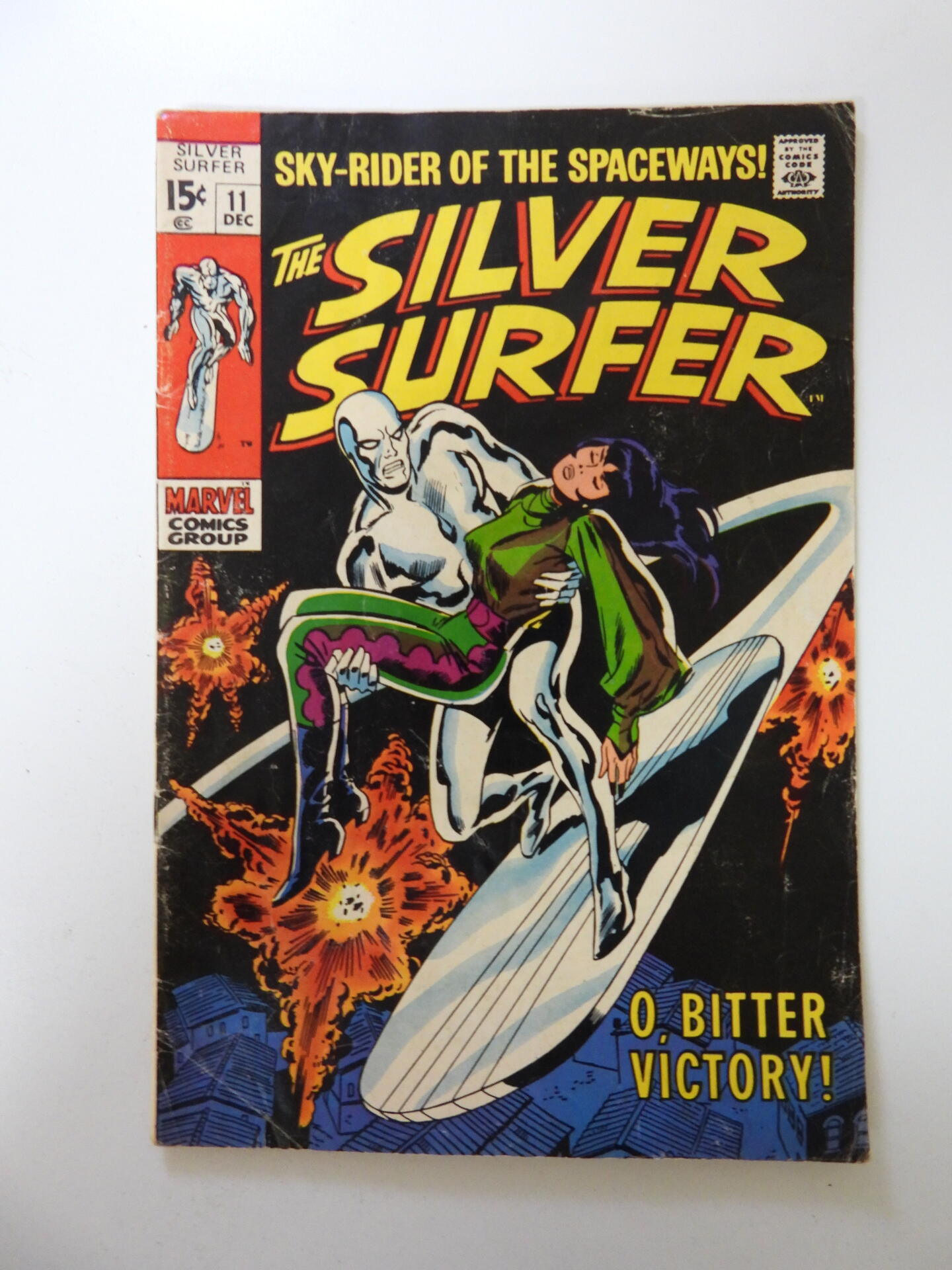 The Silver Surfer #11 (1969) VG condition "moisture damage" | Comic ...