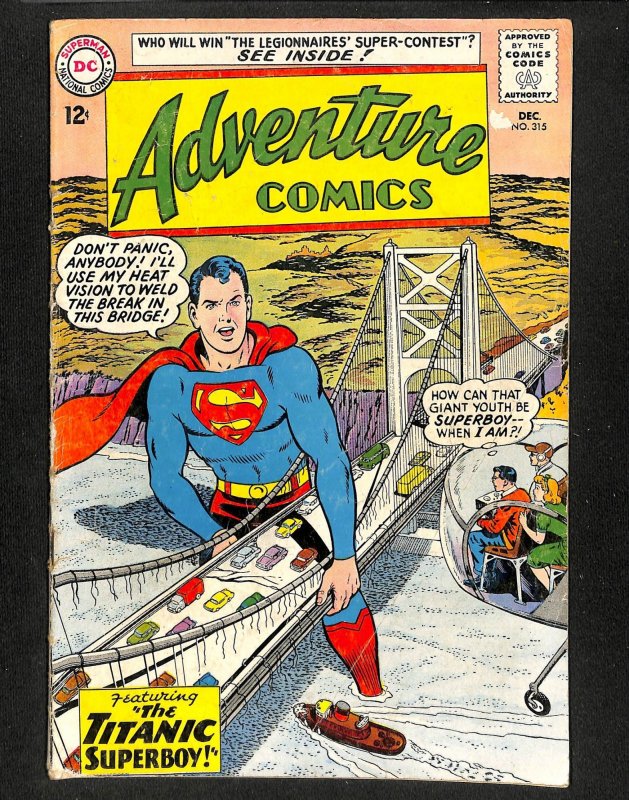 Adventure Comics #315 | Comic Books - Silver Age, DC Comics, Superboy ...
