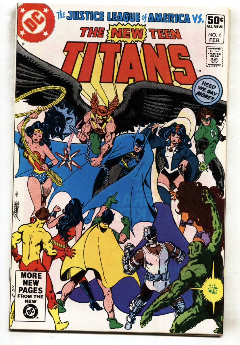 New Teen Titans #4--1981--Cameo appearance of TRIGON--Comic book ...