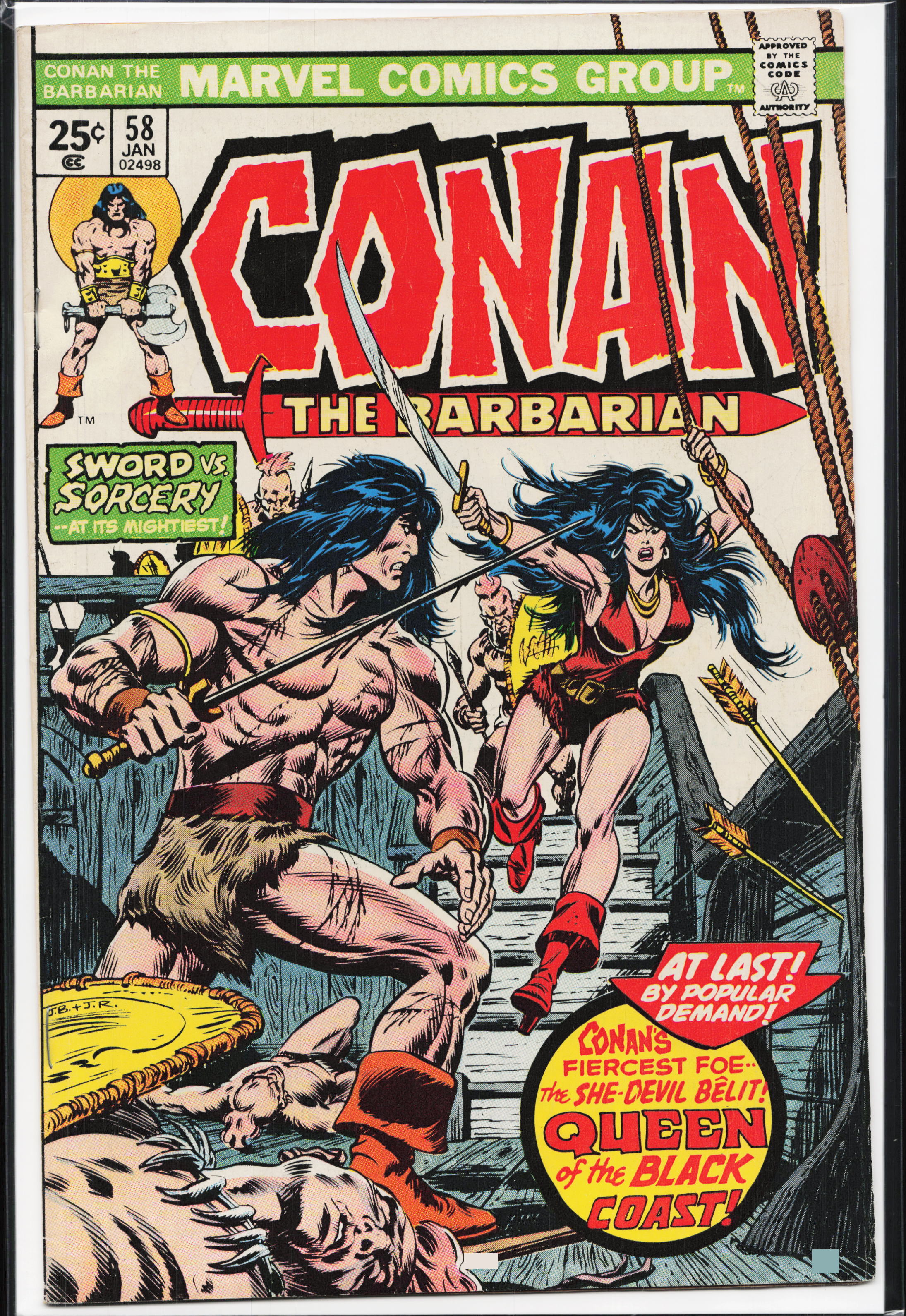 Conan the Barbarian #58 (1976) Conan [Key Issue] | Comic Books - Bronze ...