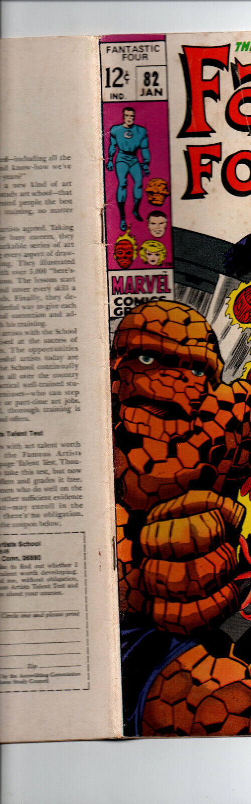 Fantastic Four #82 - Inhumans - 1st app Zorr - 1969 - VG/FN | Comic ...