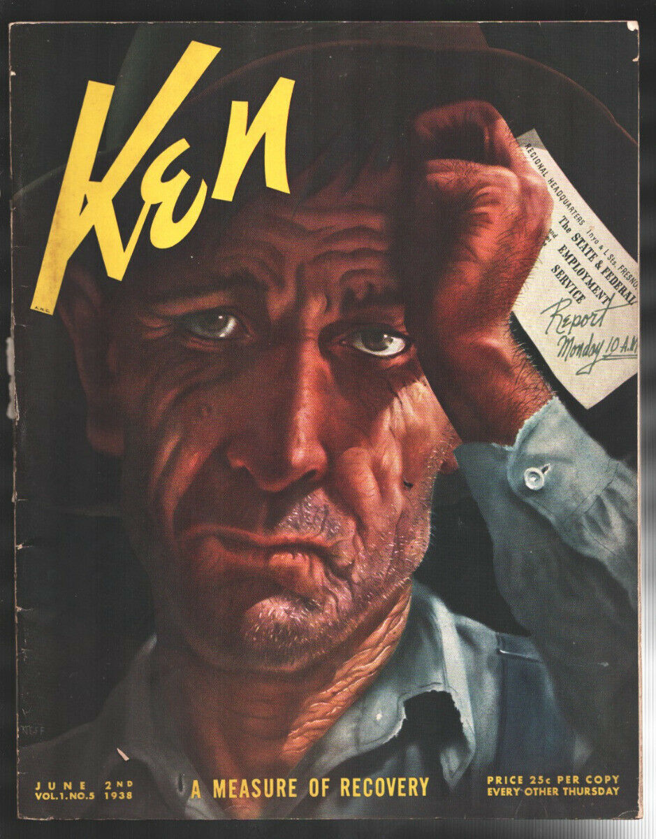 Ken #5 6/2/1938-Opium King Meets Japan-War photos-Hitler cartoons ...