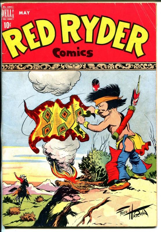 Red Ryder #59 1948-Dell-Little Beaver solo cover-Fred Harmon art ...