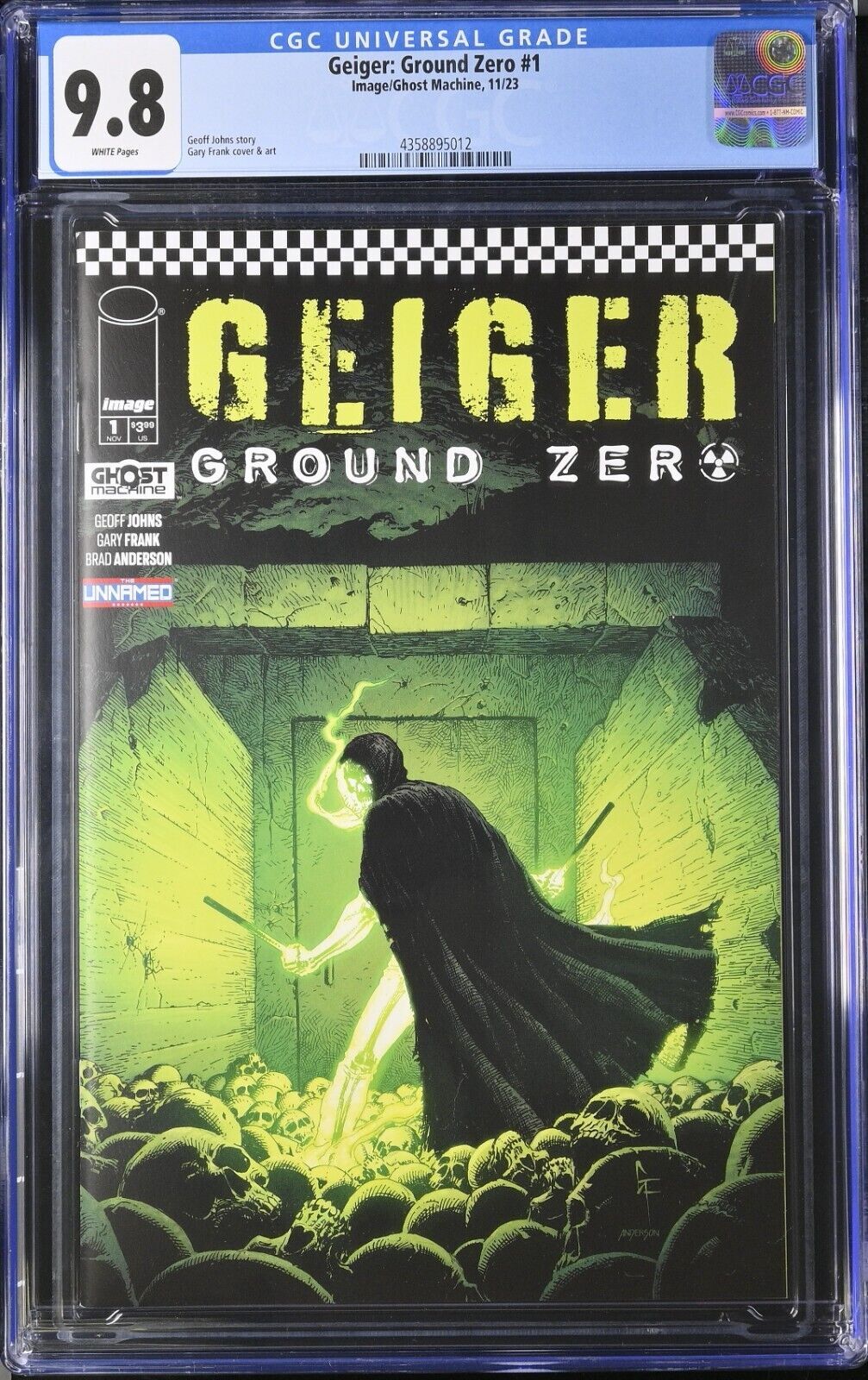 Geiger: Ground Zero #1 CGC 9.8 Gary Frank Cover A Image/Ghost Machine ...