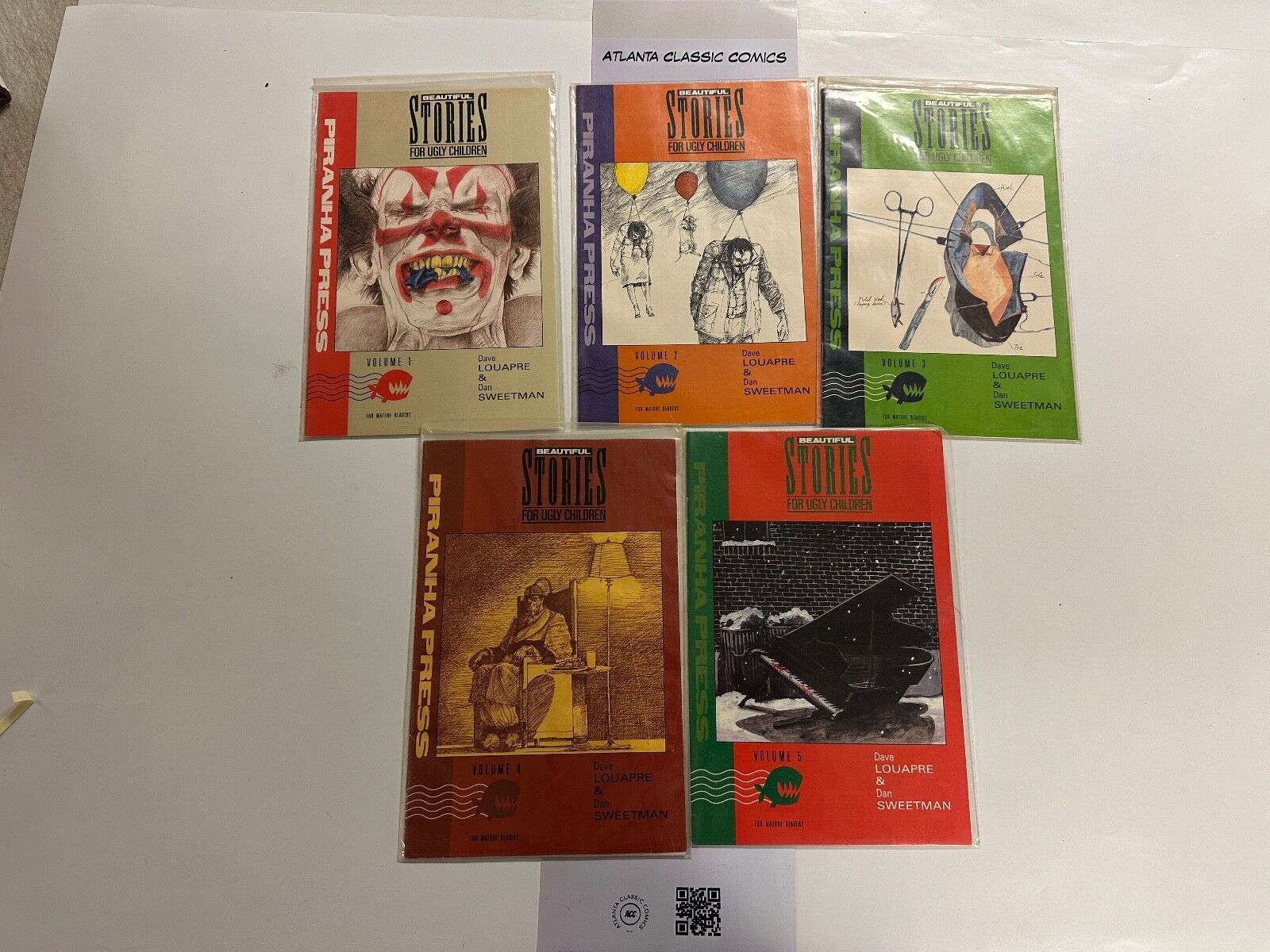 5 Beautiful Stories for Ugly Children Piranha Press Comics # 1 2 3 4 5 ...