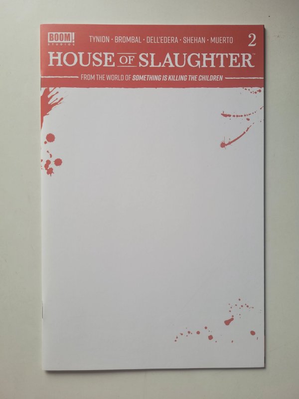 House of Slaughter #2 Cover C (2021) Blank Variant | Comic Books ...