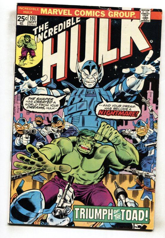 Incredible Hulk #191 comic book marvel--1975 THE TOAD | Comic Books ...