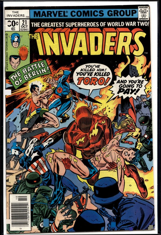 The Invaders #21 (1977) The Invaders | Comic Books - Bronze Age, Marvel ...