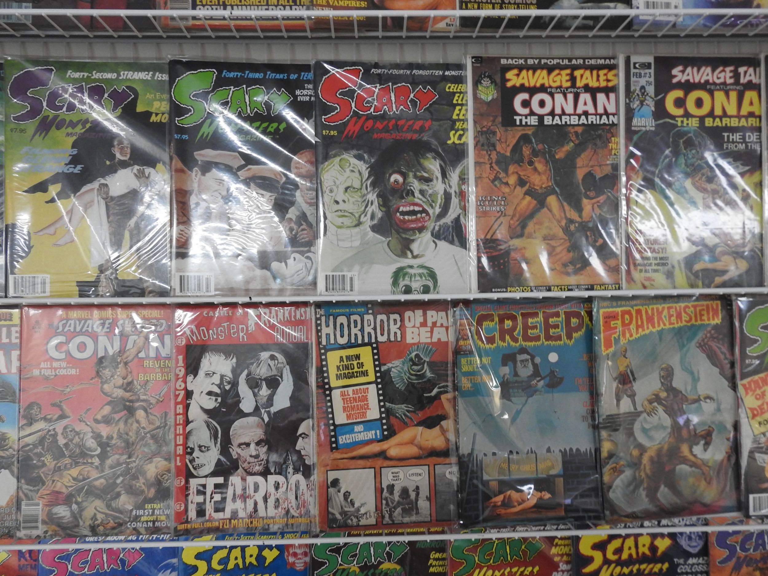 Huge Lot of 50+ Magazines W/ Scary Monsters, Ka-Zar, Conan! Avg. FN ...