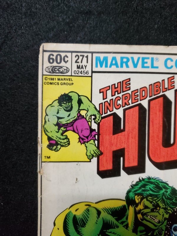 Incredible Hulk #271 Newsstand 1st Appearance Rocket Racoon 1982 Marvel ...