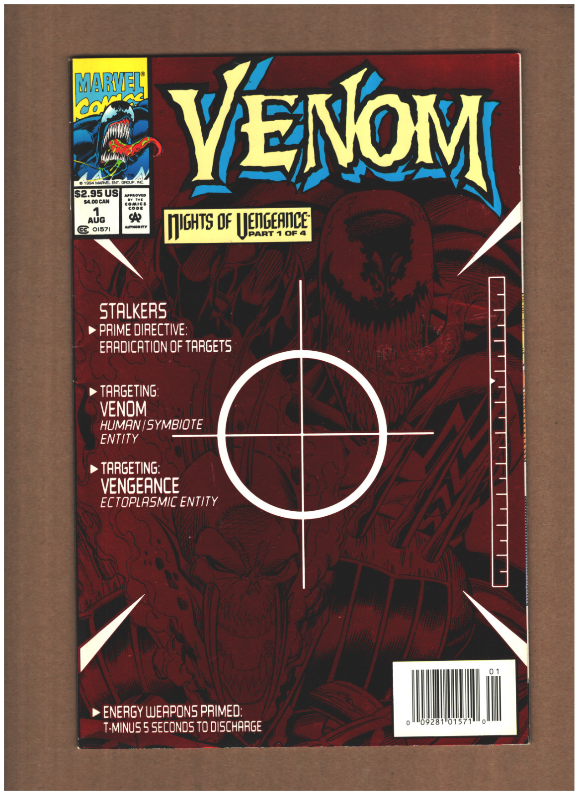 Venom Nights of Vengeance #1 Newsstand Marvel Comics 1994 VF+ 8.5 ...