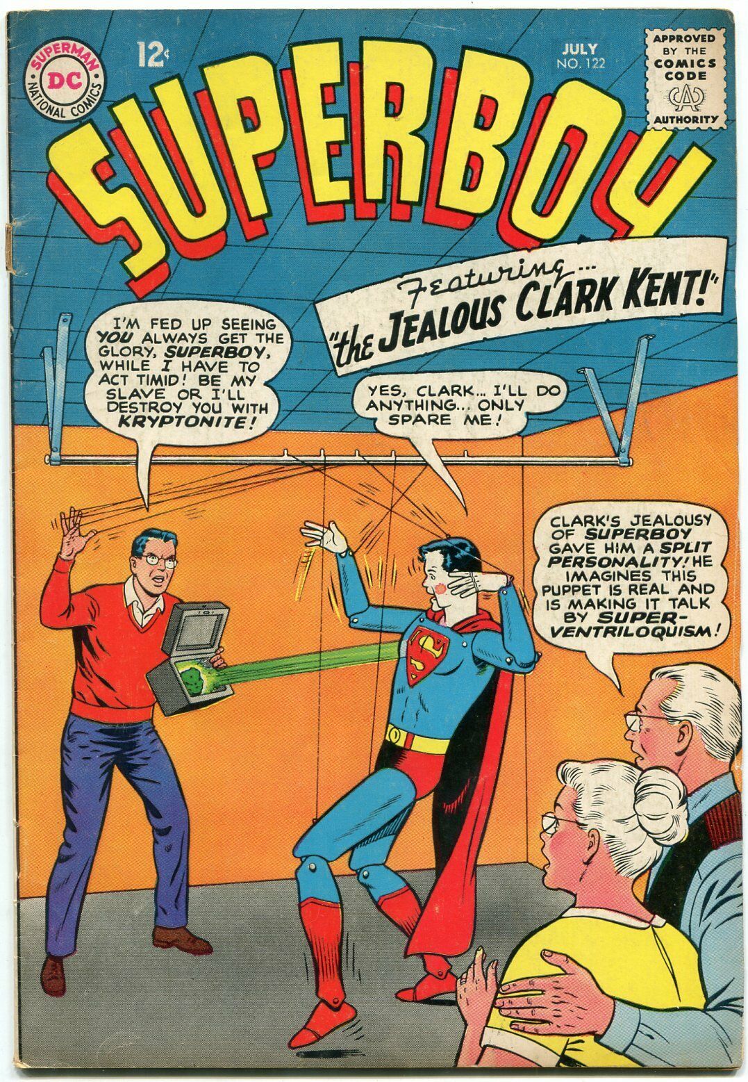 Superboy #122 1965- Kryptonite cover- DC Silver Age VG / HipComic