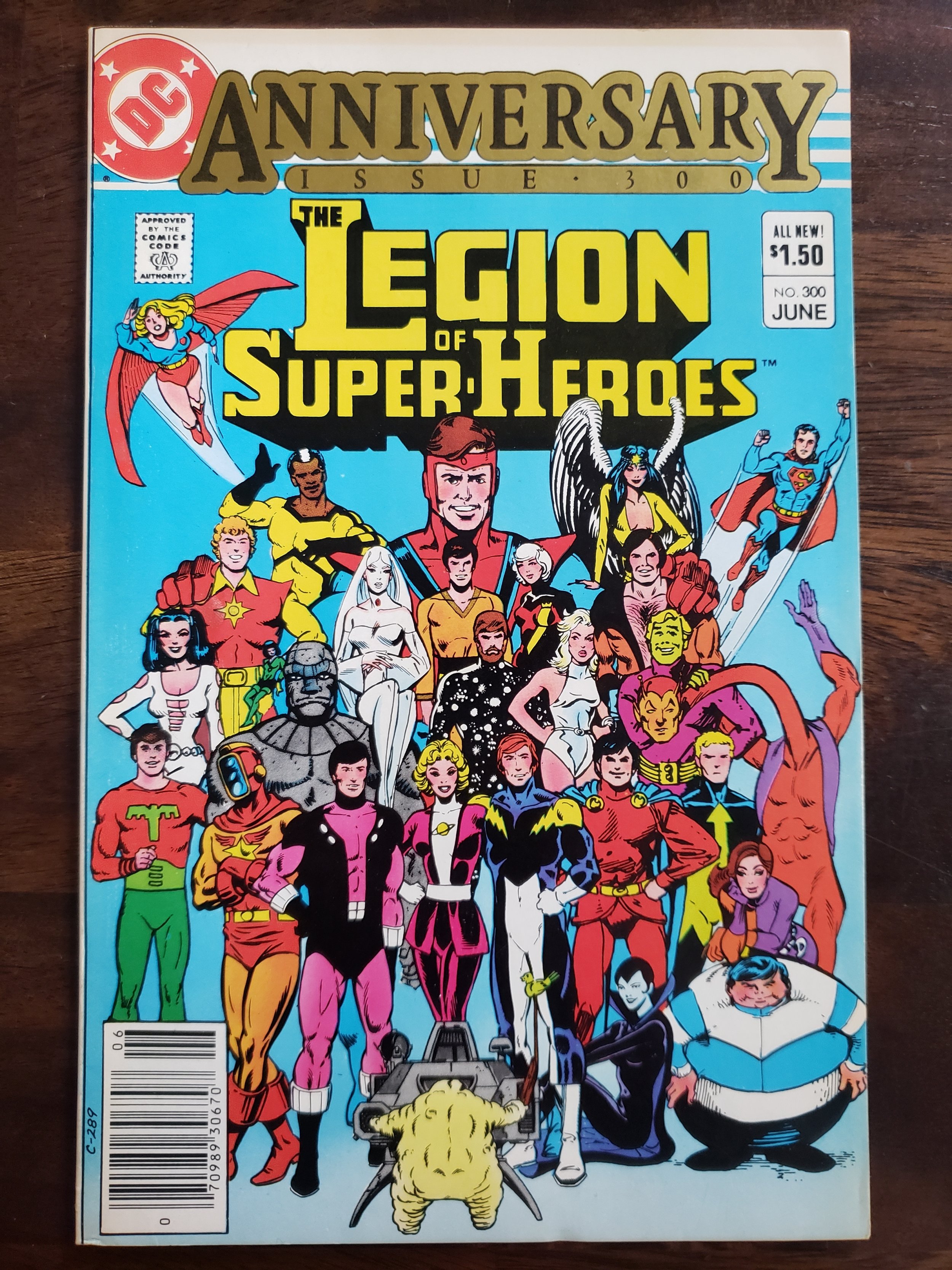 Legion of Super-Heroes 300 Newsstand copy 1st Cameo appearance of ...
