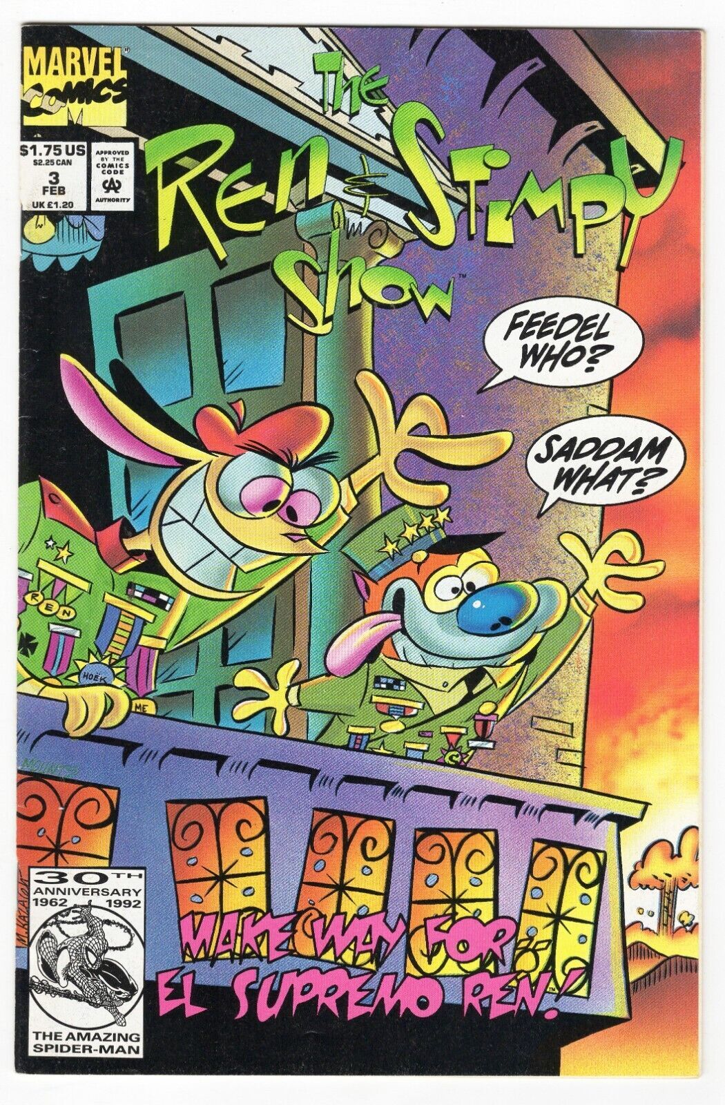 Ren and Stimpy Show #3 VINTAGE 1993 Marvel Comics | Comic Books ...