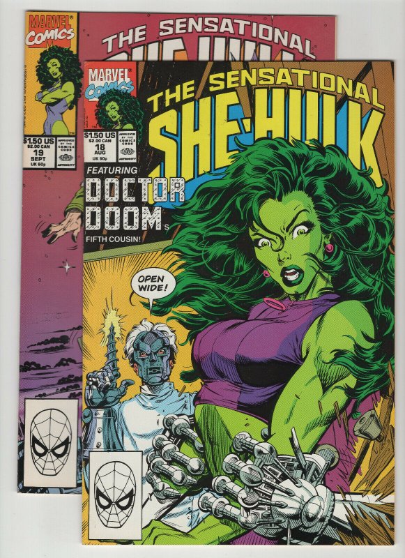 The Sensational She-Hulk #18 And #19 (1990, Marvel) | Comic Books ...