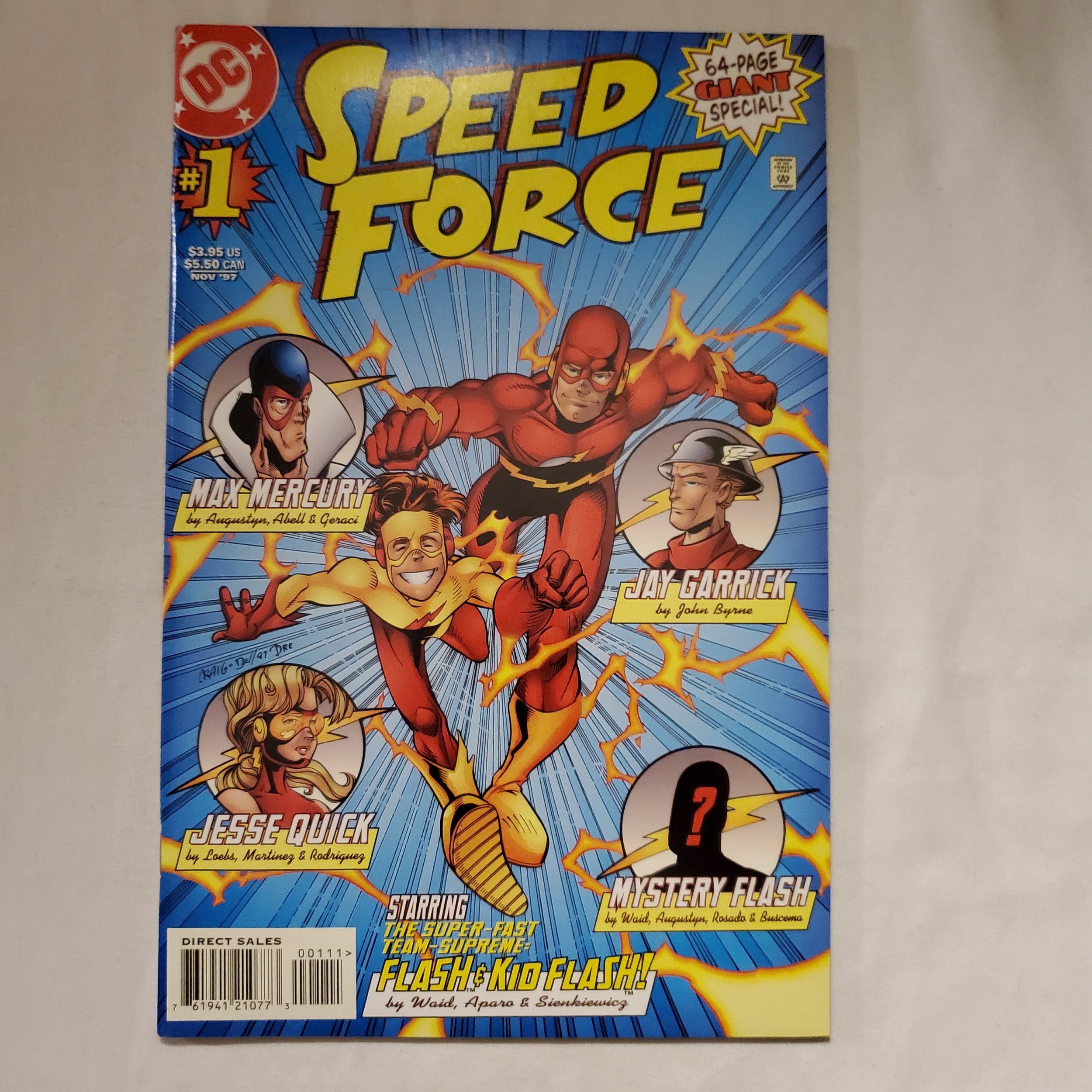 Speed Force 1 Near Mint- Art by Bill Sienkiewicz | Comic Books - Modern ...