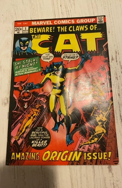 The Cat #1 (1972)amazing origin issue some light creasing on cover ...