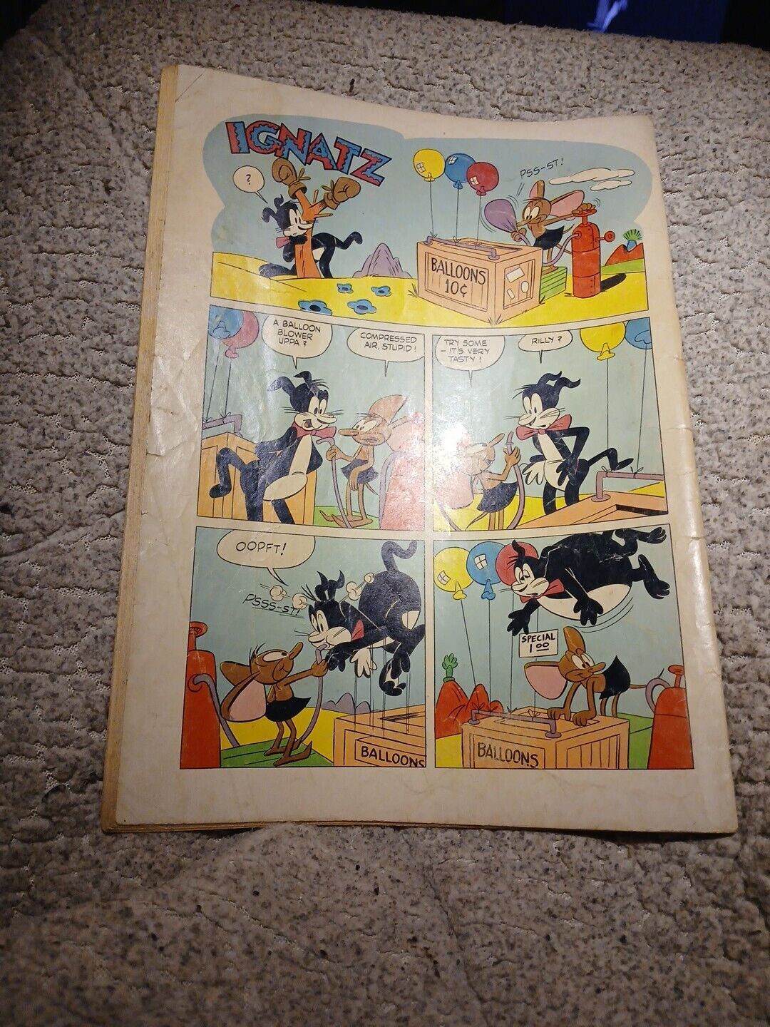 Krazy Kat Comics #454 Dell Comics 1953 Ignatz Mouse Koon Skin Kapers ...