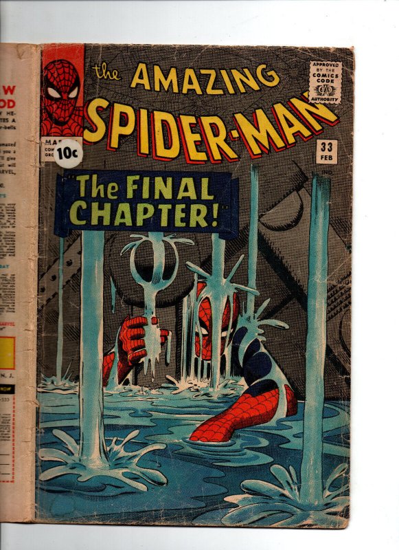 Amazing Spider-man #33 - Ditko - 1966 - GD/VG | Comic Books - Silver ...
