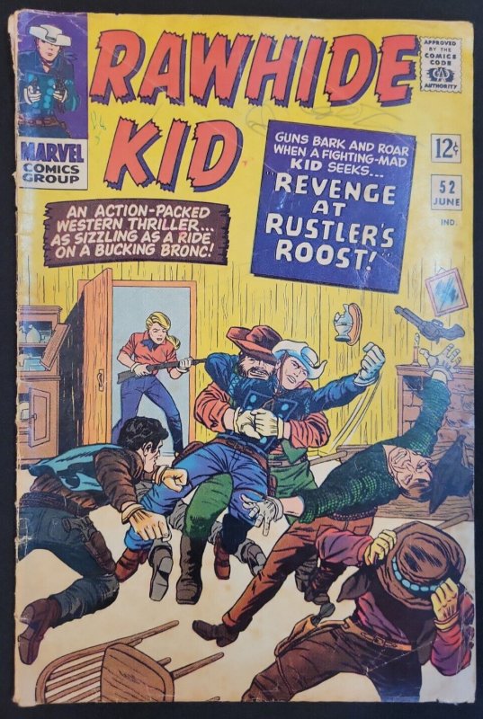 RAWHIDE KID #52 Marvel Comics 1966 | Comic Books - Silver Age, Marvel ...