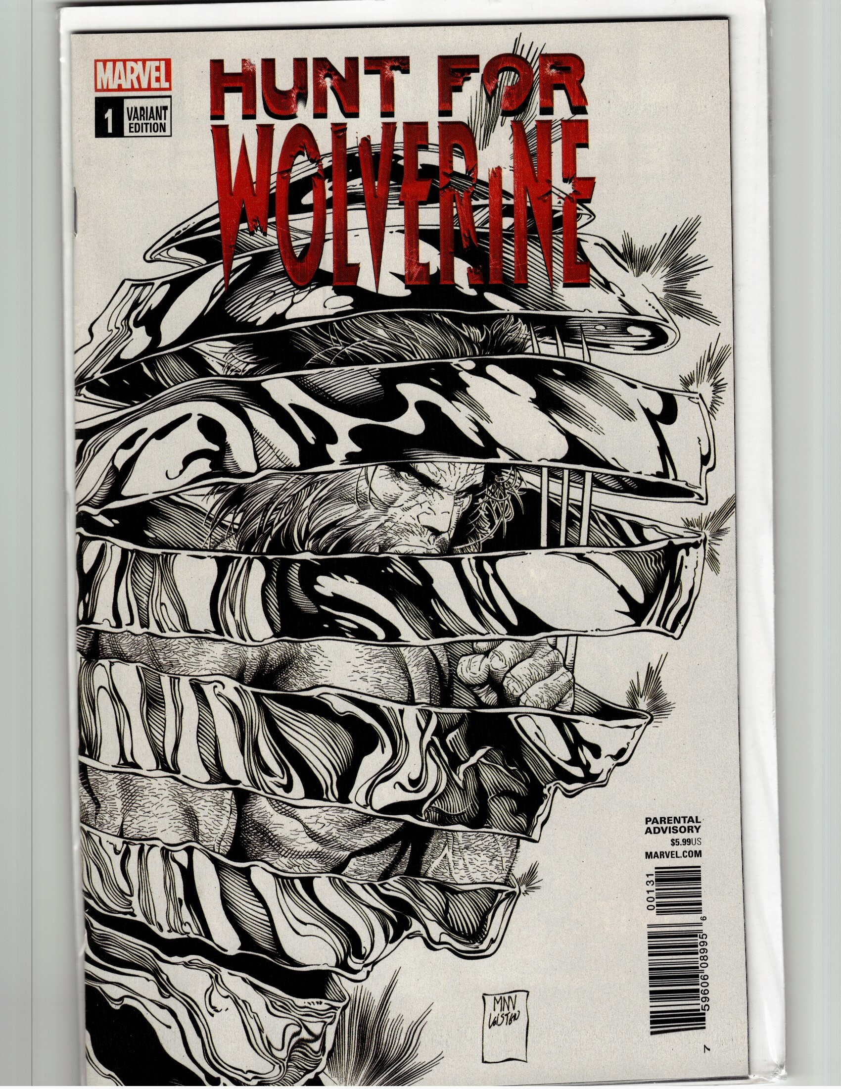 Hunt For Wolverine Black and White Cover (2018) Wolverine | Comic Books ...
