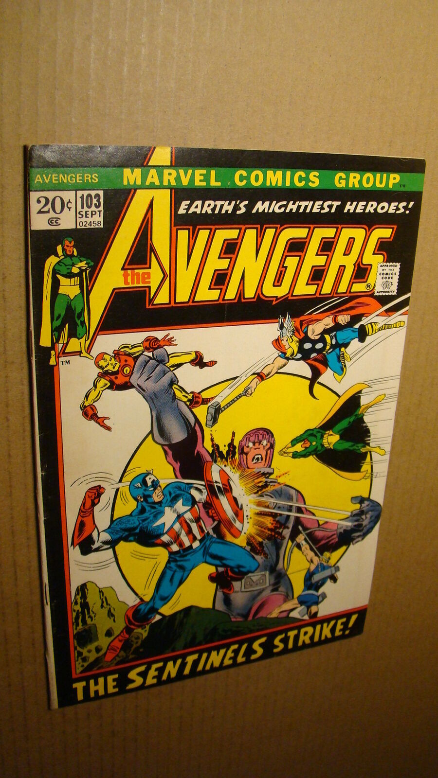 Avengers 103 *Solid* VS Sentinels Vision Captain America Wendy Pini ...