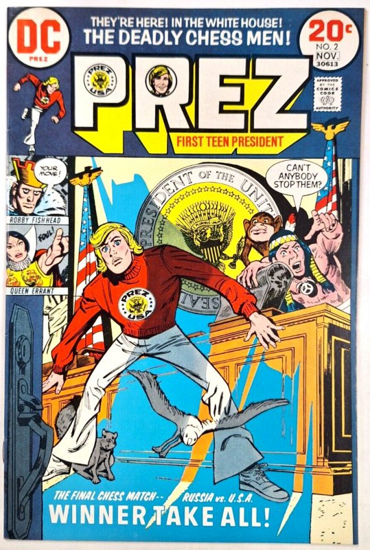 PREZ 2 (November 1973) VF Joe Simon, Jerry Grandenetti | Comic Books ...