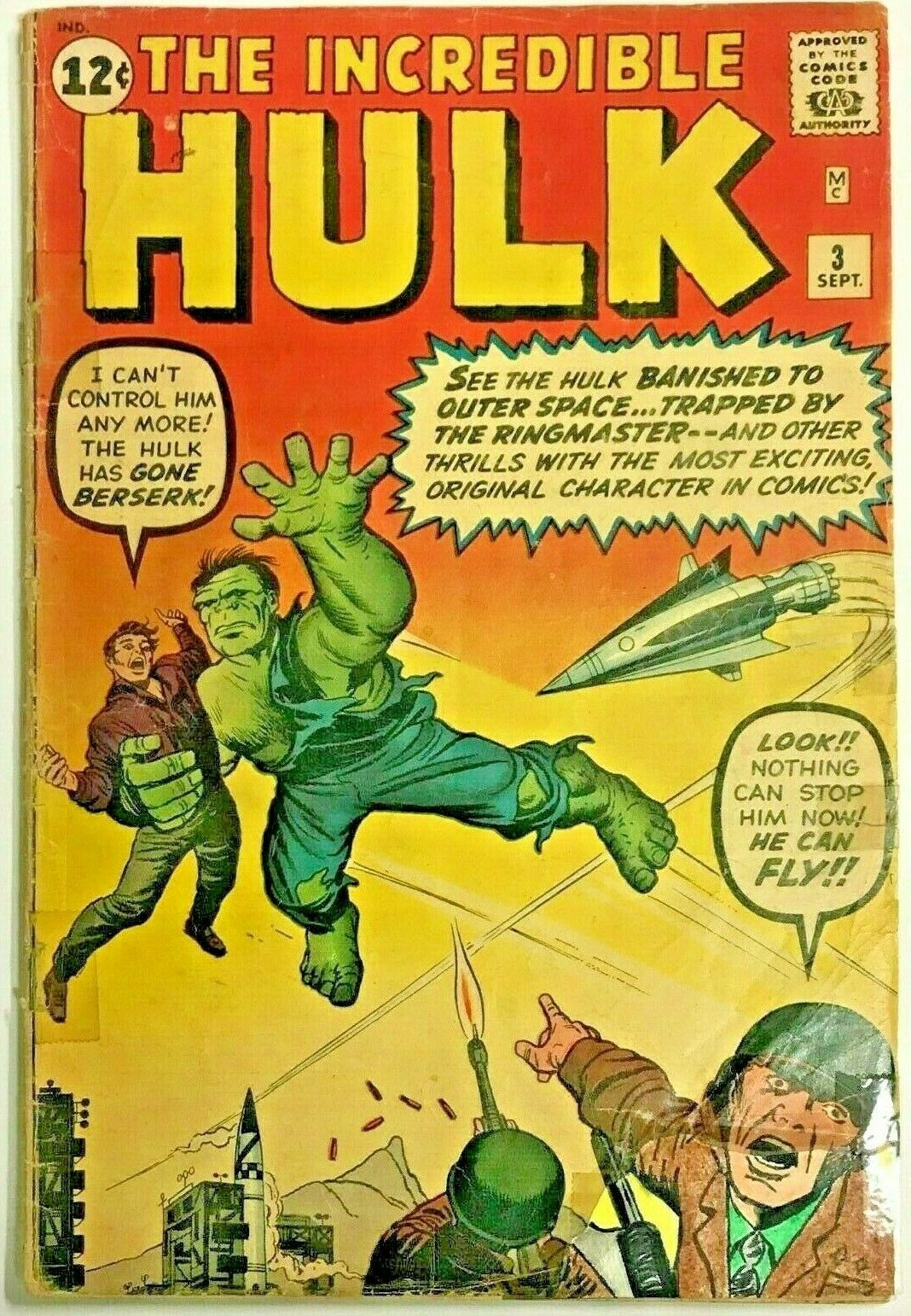 Incredible Hulk#3 GD* 1962 Marvel Silver AGE Comics | Comic Books ...