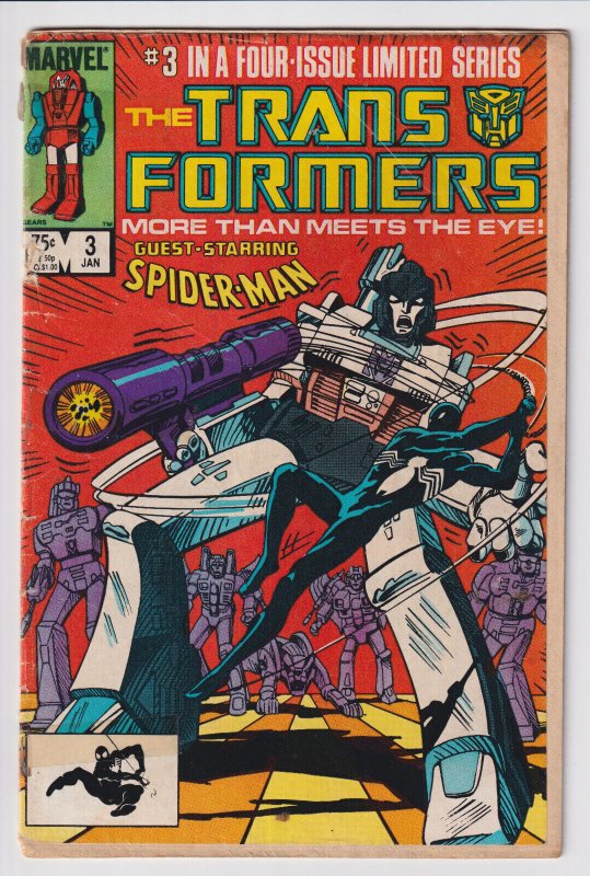 Marvel Comics! The Transformers! Issue #3! Guest-Starring Spider-Man ...