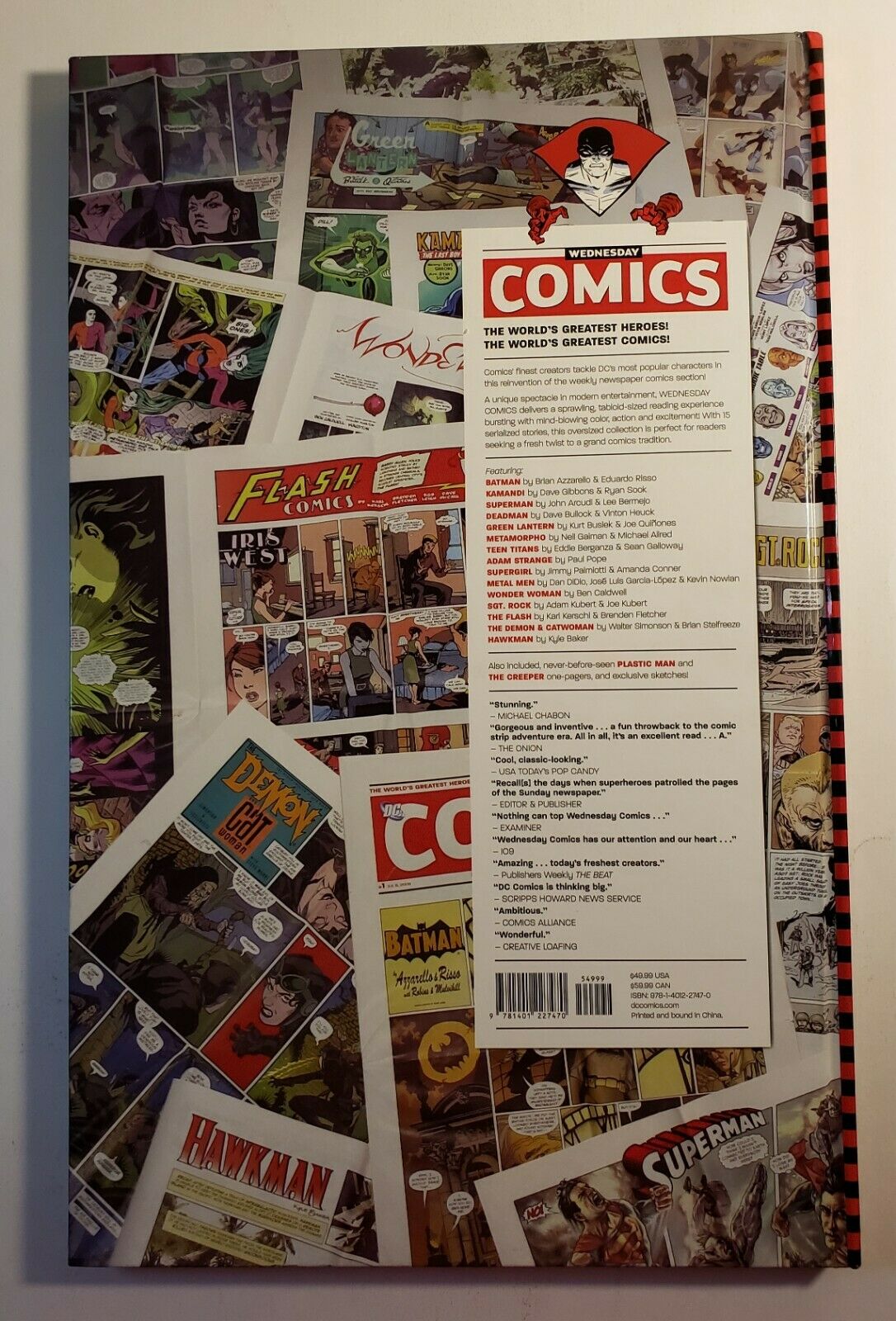 Wednesday Comics Large Size Graphic Novel Hard Cover DC 18"X 11" 2010 ...