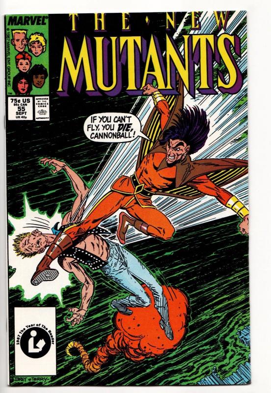 New Mutants #55 - "Flying Wild!" / Cannonball / Magik (Marvel, 1987 ...