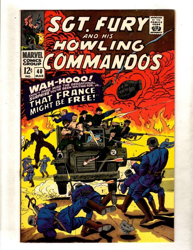 Sgt. Fury & His Howling Commandos # 40 NM Marvel Comic Book WW2 Hitler ...